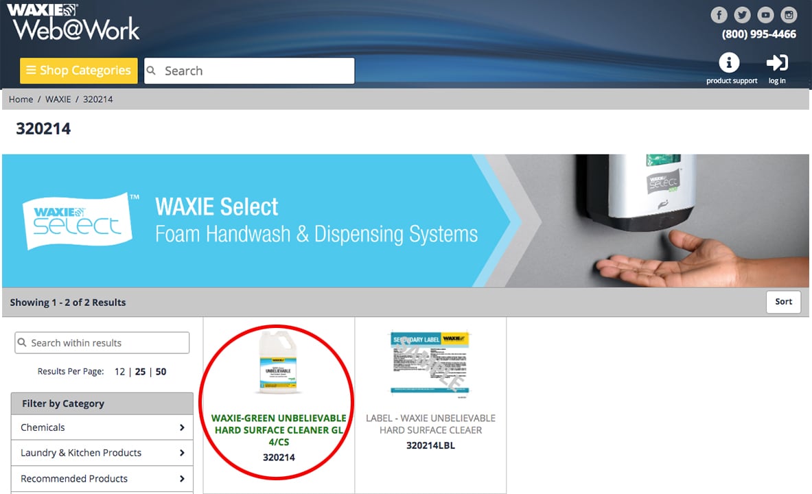 WAXIE Chemical Ingredients | WAXIE Sanitary Supply