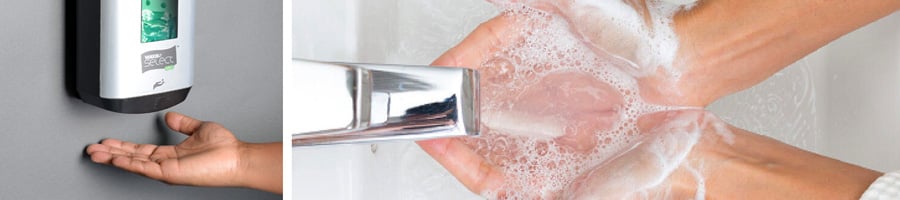 Touch Free Restroom | WAXIE Sanitary Supply